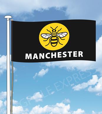 Manchester Bee Flag - Flagpole Express