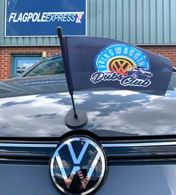 Magnetic car flag pole - Flagpole Express